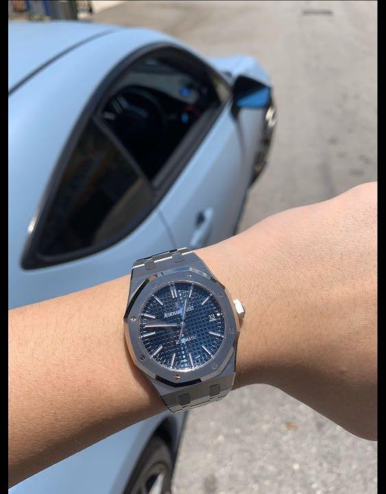 Audemars Piguet Royal Oak 15450ST (Blue), Luxury, Watches on Carousell