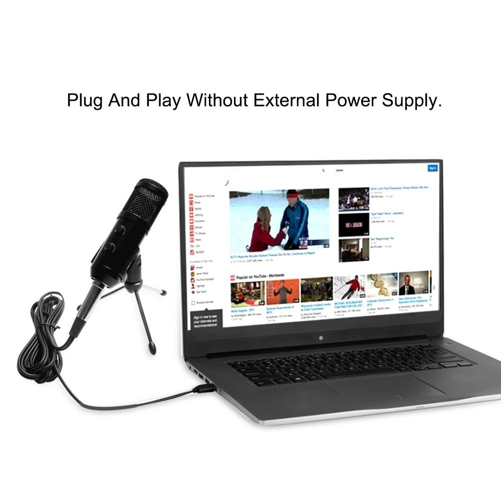 BM900 USB Microphone and Stand Condenser Mike mic bm 900, Audio ...