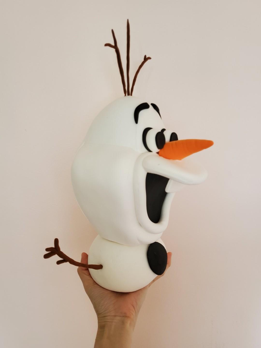 Frozen Olaf cake topper - air dry clay, Hobbies & Toys, Stationery ...