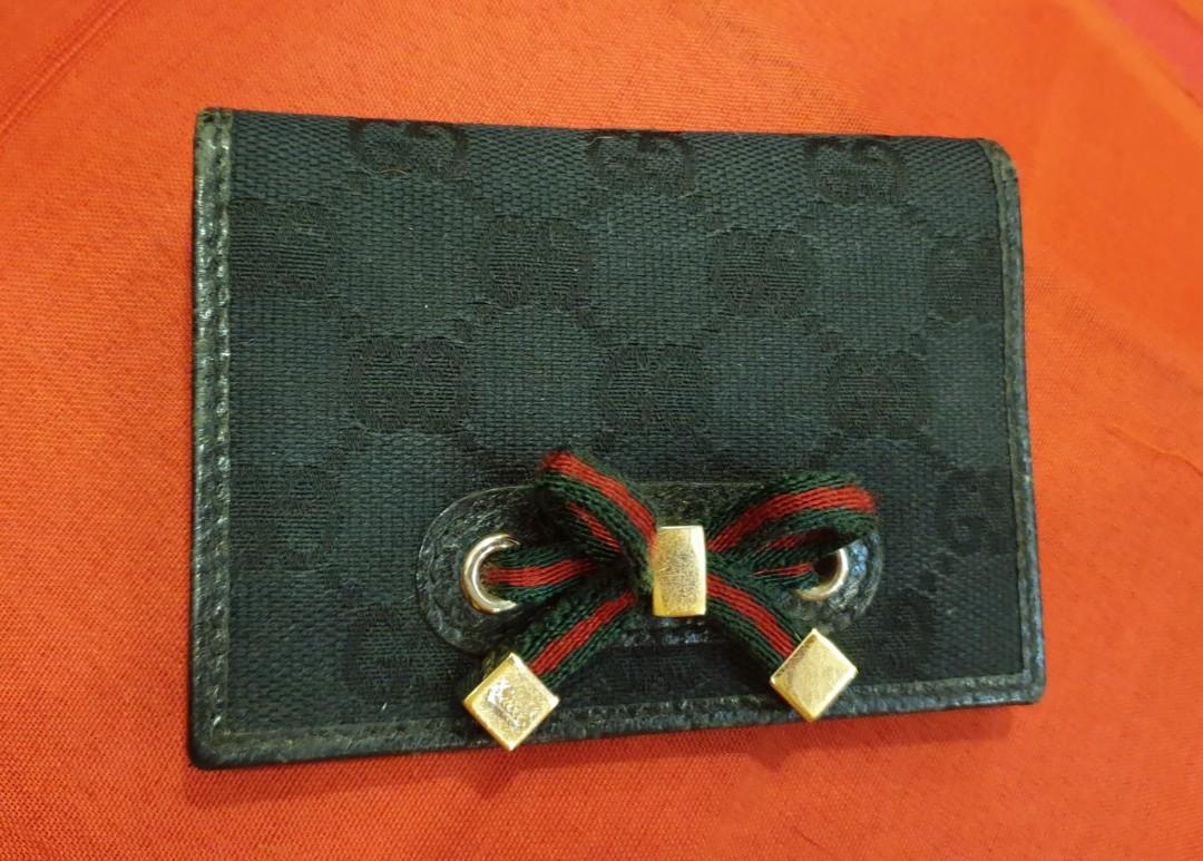 Gucci name card holder (Limited Edition), Luxury, Bags & Wallets ...