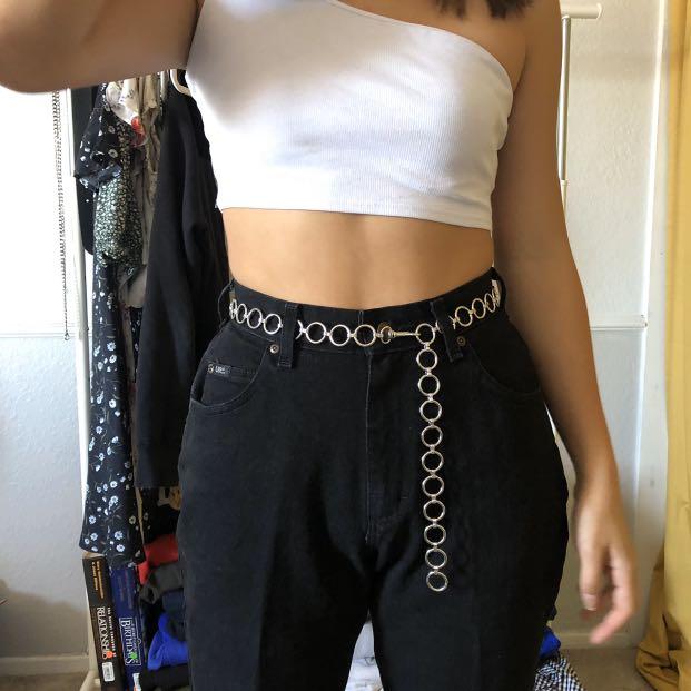 PO | silver hoop chain belt, Women's Fashion, Watches & Accessories ...