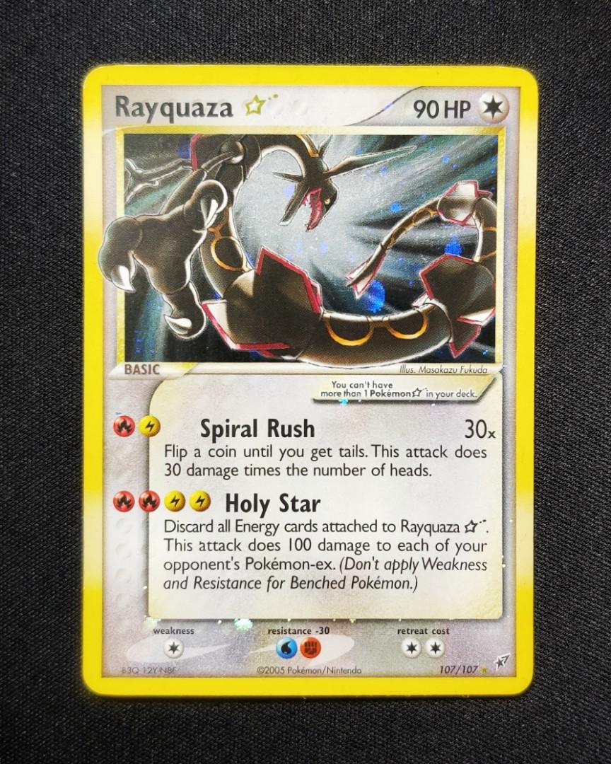 Pokemon Card TCG Rayquaza Gold Star, Hobbies & Toys, Toys & Games on ...