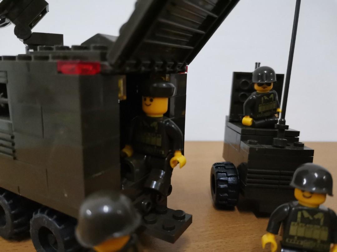 Rocket artillery truck and radar detection team with 6 minifigures lego ...