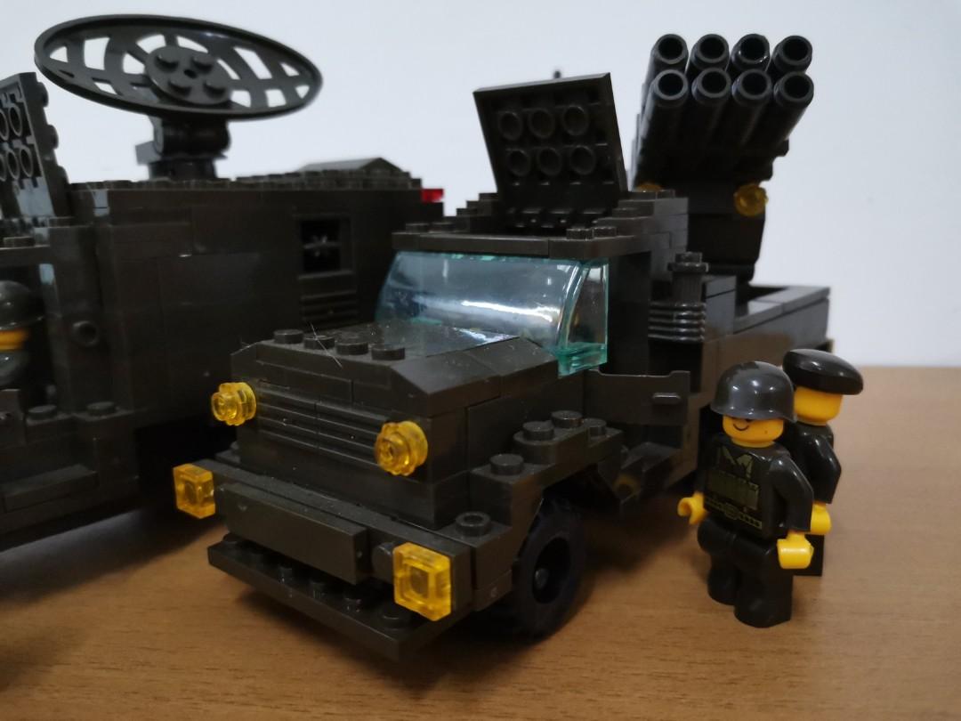Rocket artillery truck and radar detection team with 6 minifigures lego ...