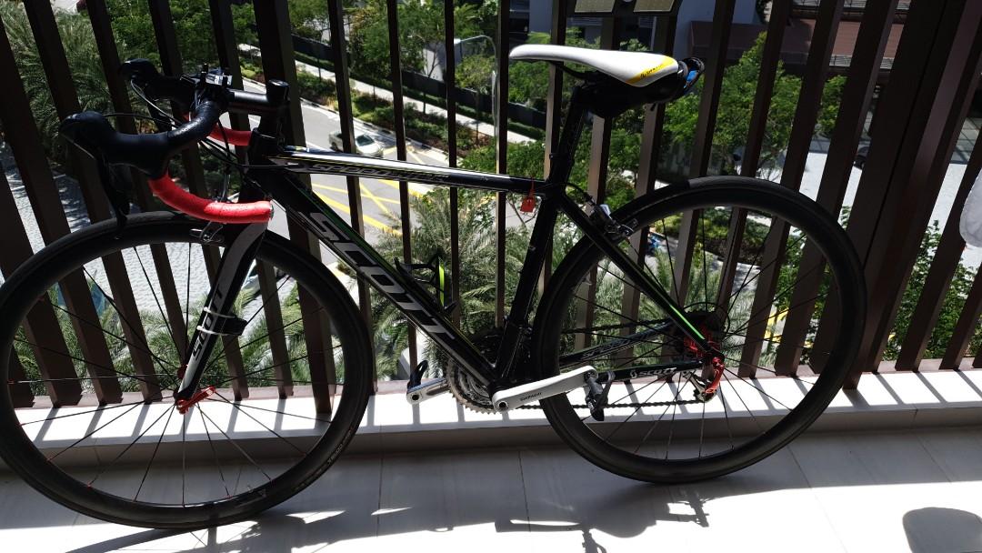 Scott road bike with carbon wheels, Sports Equipment, Bicycles & Parts ...