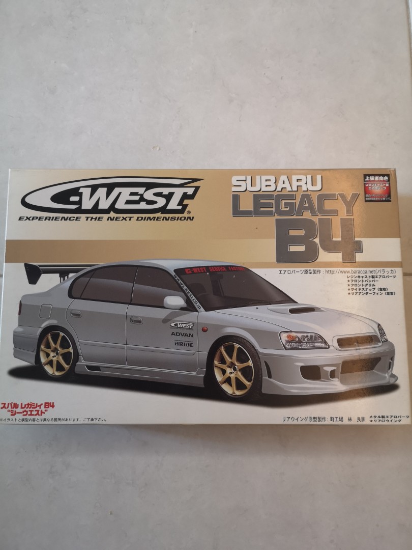 全新subaru Legacy B4 1:24 C-west version 模型車, 興趣及遊戲, 玩具 & 遊戲類 - Carousell