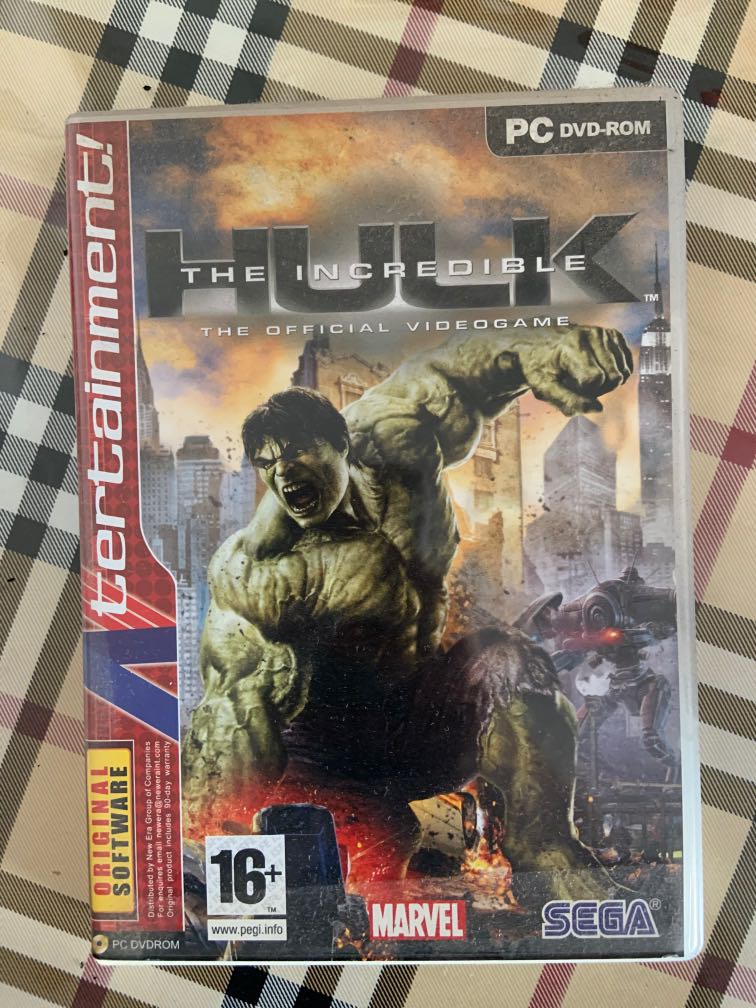 The incredible Hulk PC Game, Hobbies & Toys, Toys & Games on Carousell