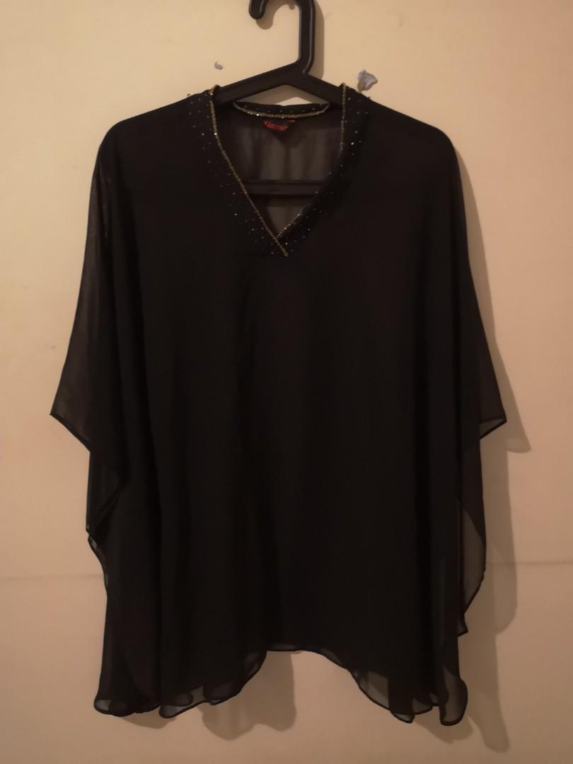 Black Butterfly top, Women's Fashion, Tops, Sleeveless on Carousell