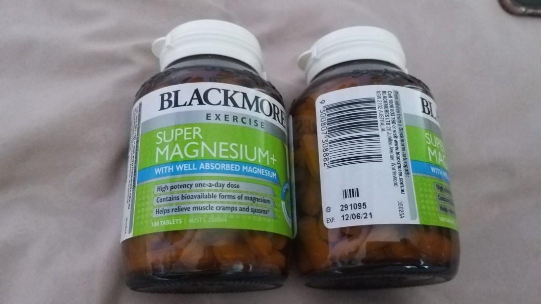 Blackmores Super Magnesium+ 100 tablets BNIB, Health & Nutrition ...