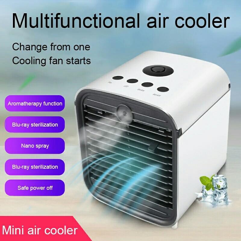 CHILLY AIR Mini Air Conditioner Personal Space Air Cooler Mist Fan With ...