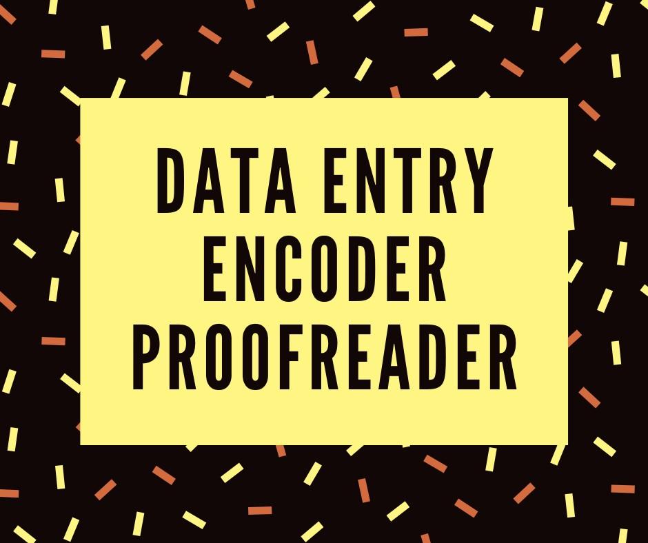 Data Entry, Encoder, Proofreader, Everything Else, Others on Carousell