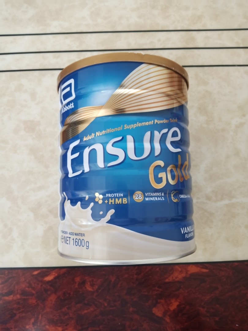 Ensure Gold Vanilla Flavor 1.6kg, Health & Nutrition, Health ...