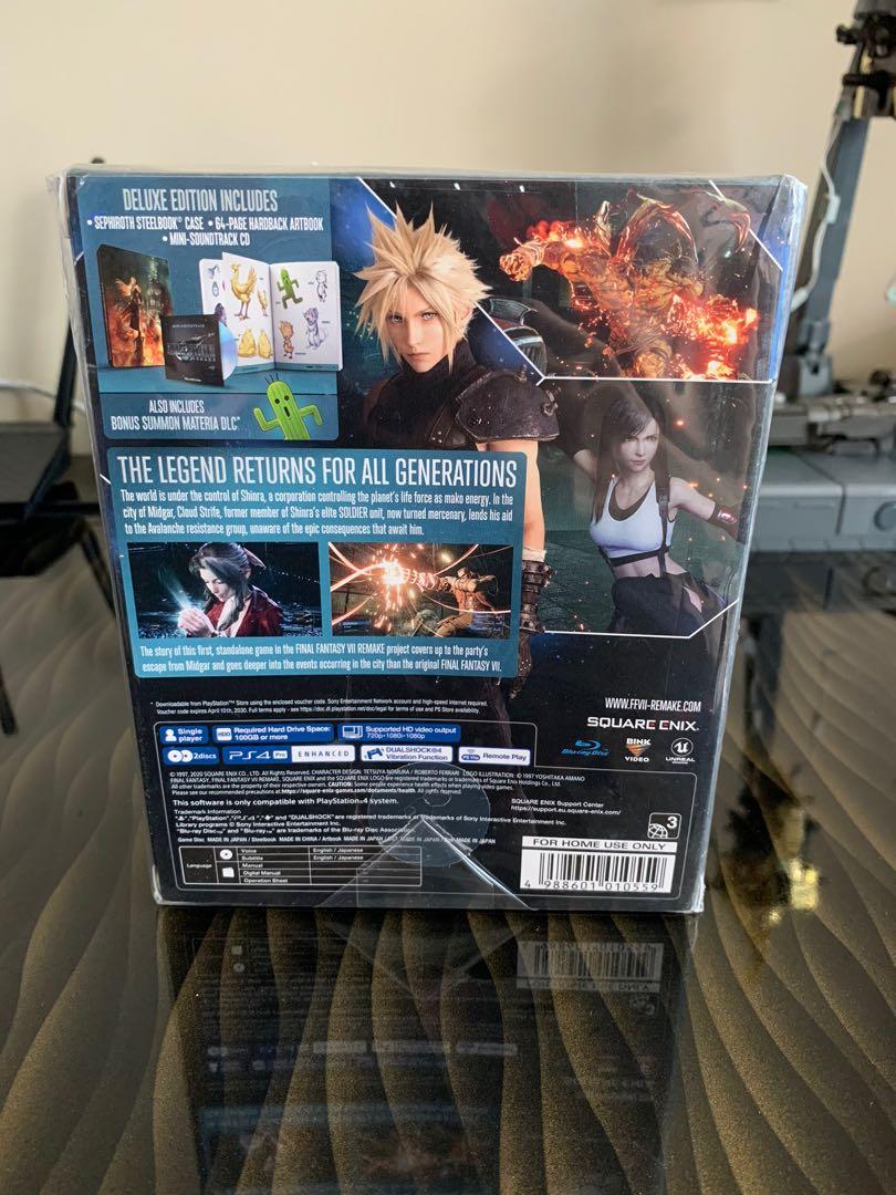 Final Fantasy VII Remake Deluxe Edition, Video Gaming, Video Games, PlayStation on Carousell