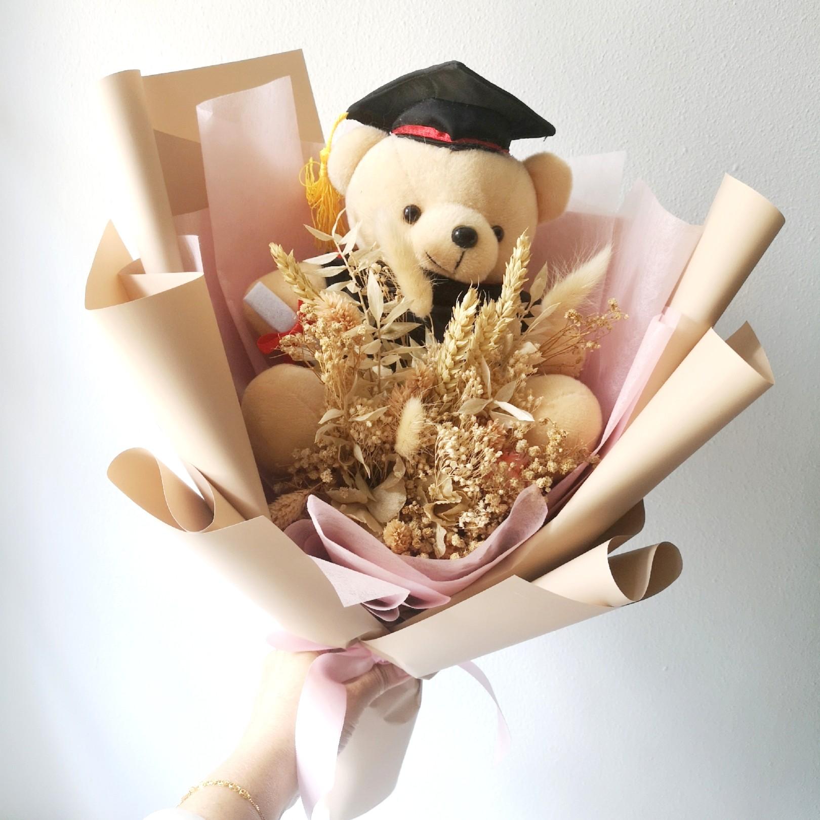 Delivery waived / Graduation preserved flower Bouquet/ Convocation ...