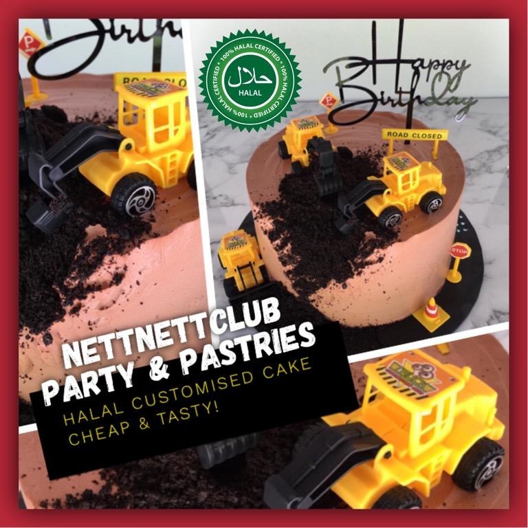 Halal Cake - Construction Theme Cake / Customised Cake / Christmas ...