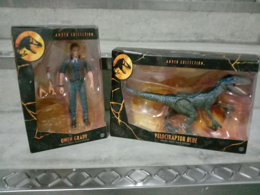 #Jurassic World Amber Collection Owen Grady & Velociraptor Blue [Last ...