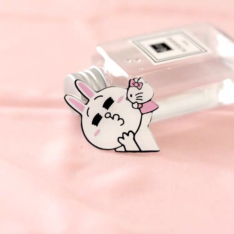 Cony & Brown Line Friends Pins, Everything Else on Carousell