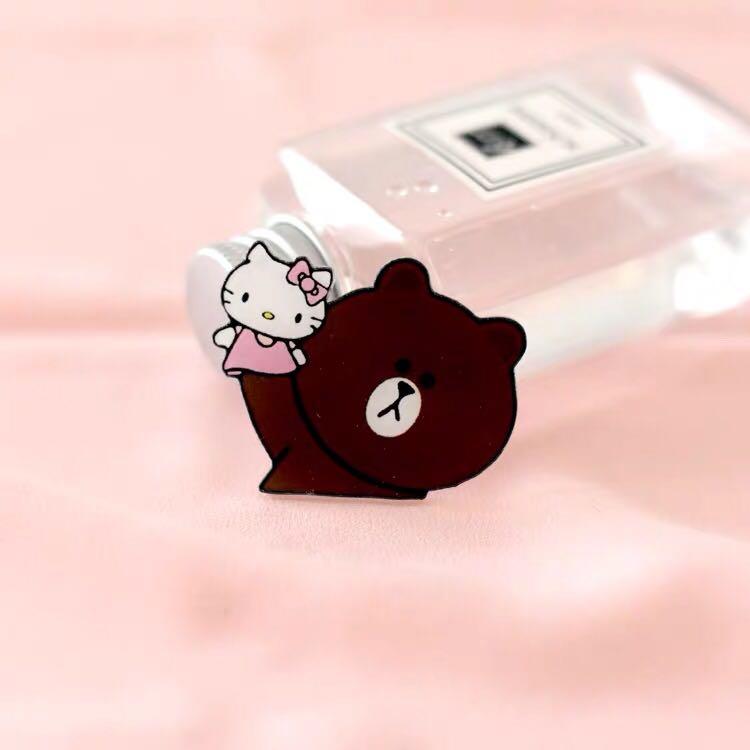 Cony & Brown Line Friends Pins, Everything Else on Carousell