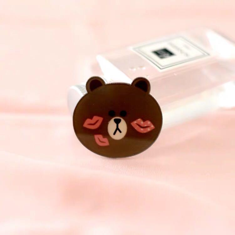 Cony & Brown Line Friends Pins, Everything Else on Carousell