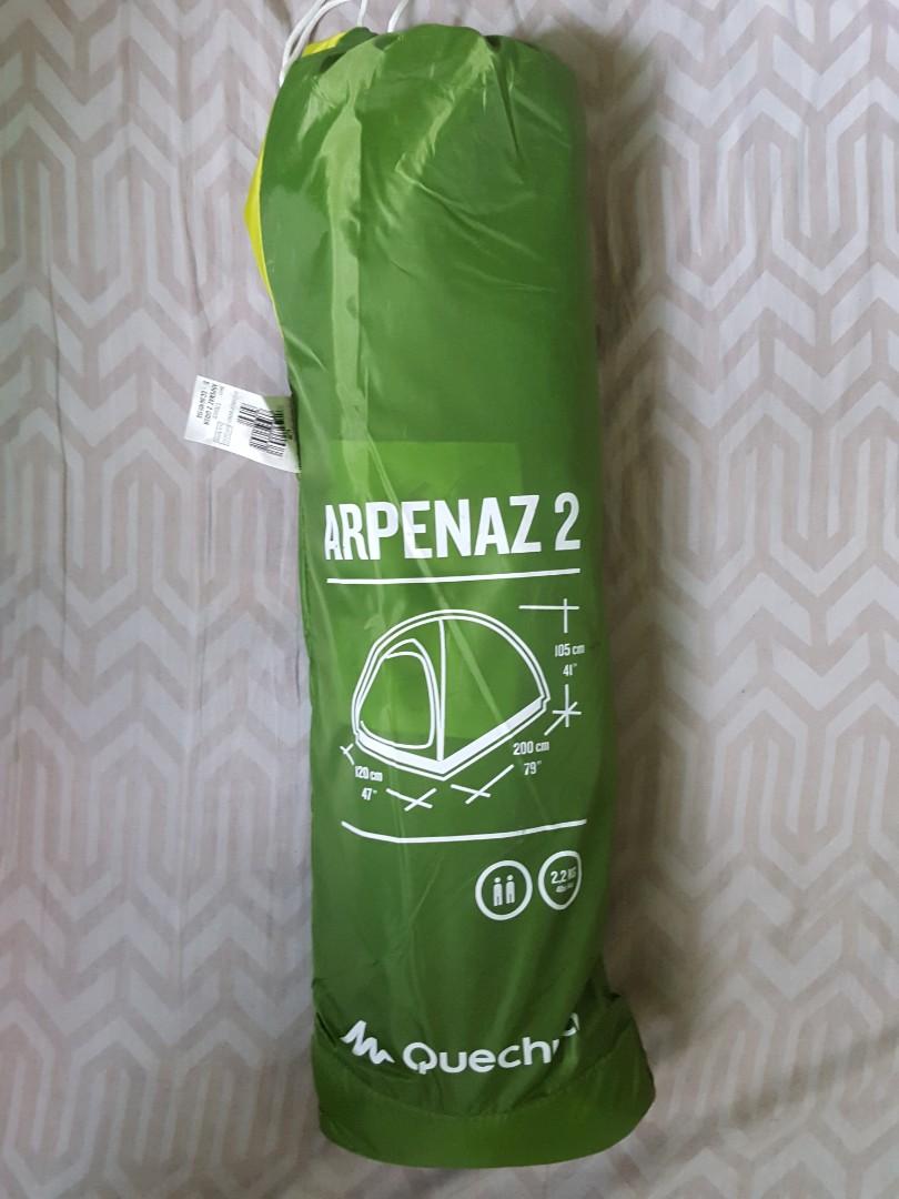 Quechua Arpenaz 2 Tent - Green, Sports Equipment, Hiking & Camping on ...