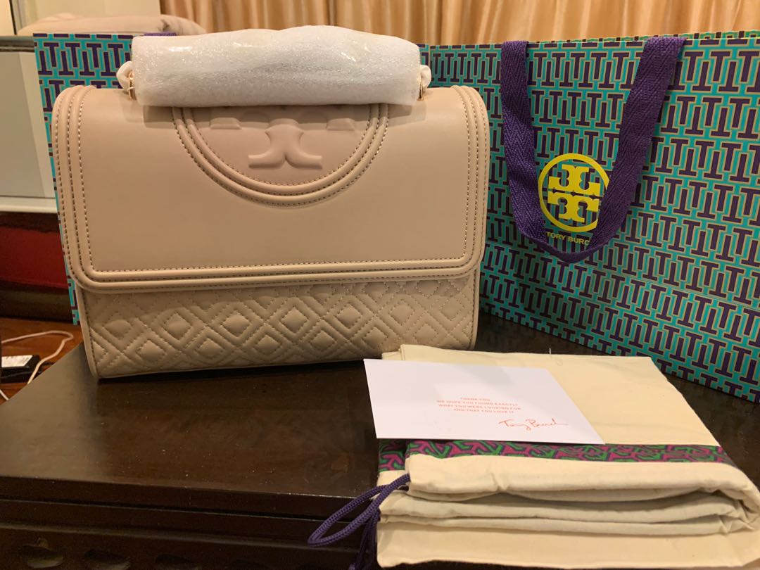 Ready Stock Authentic Tory Burch Fleming bedrock colour convertibles ...