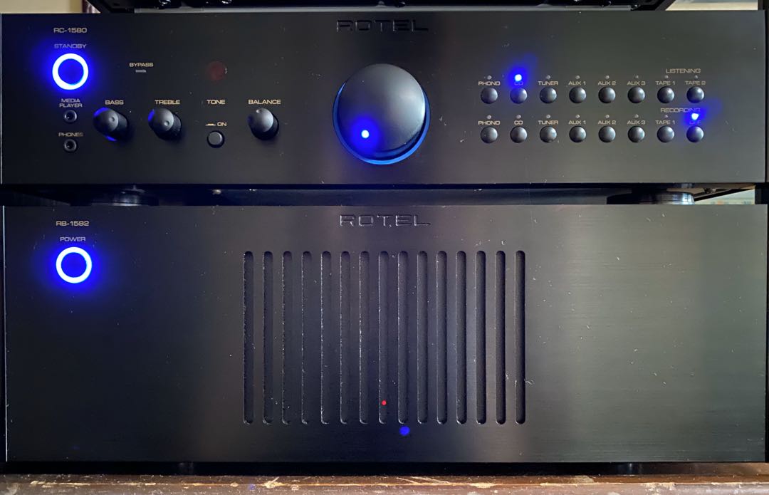Rotel RC-1580 and power amp RB-1582 mk1, Audio, Other Audio Equipment ...