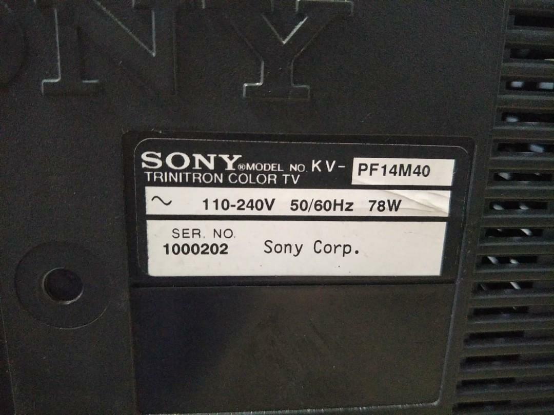 Sony Trinitron Wega 14" TV for sale @$50 each, Home Appliances, TVs ...