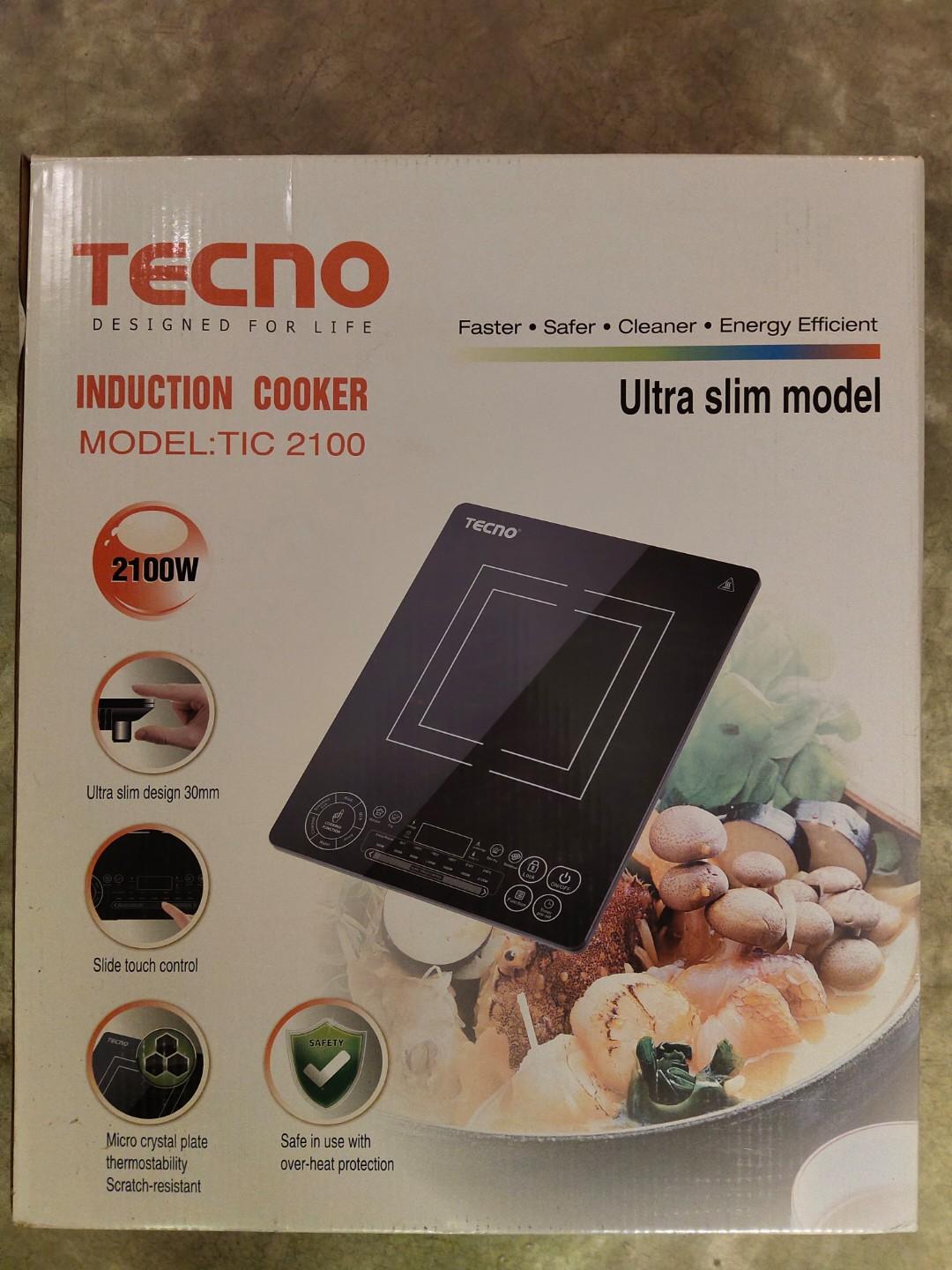 TECNO TIC2100 Ultra Slim Induction Cooker, TV & Home Appliances ...