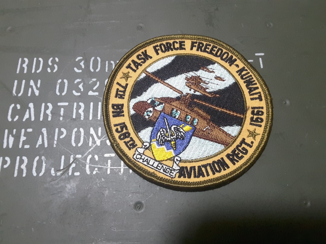 US NAVY TASK FORCE FREEDOM KUWAIT 1991 PATCH USN USAF USMC US ARMY ...