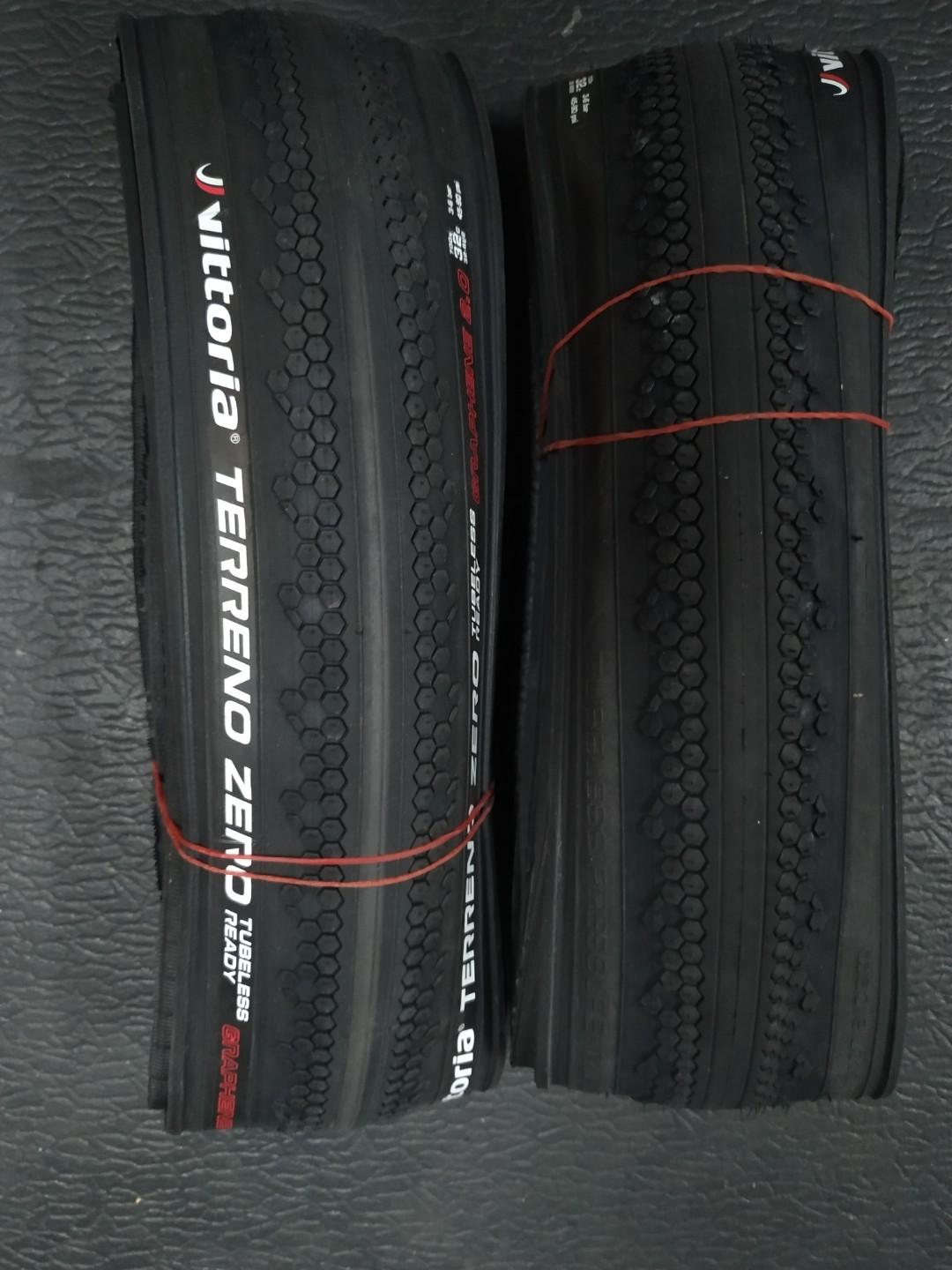 Vittoria Terrano Zero 32C tires, Sports Equipment, Bicycles & Parts ...