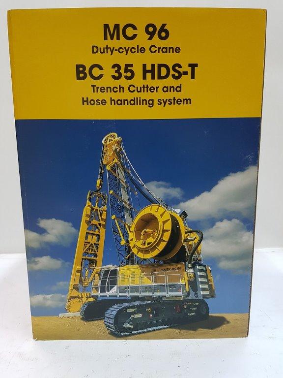 1:50 BAUER MC96 DUTY CYCLE CRANE WITH BC35 TRENCH CUTTER + HDS-T ...