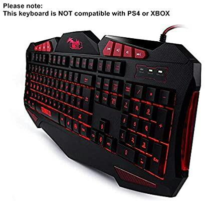 BAKTH Gaming Keyboard and Mouse Sets - BAKTH 3 Cool Colors LED Backlit ...