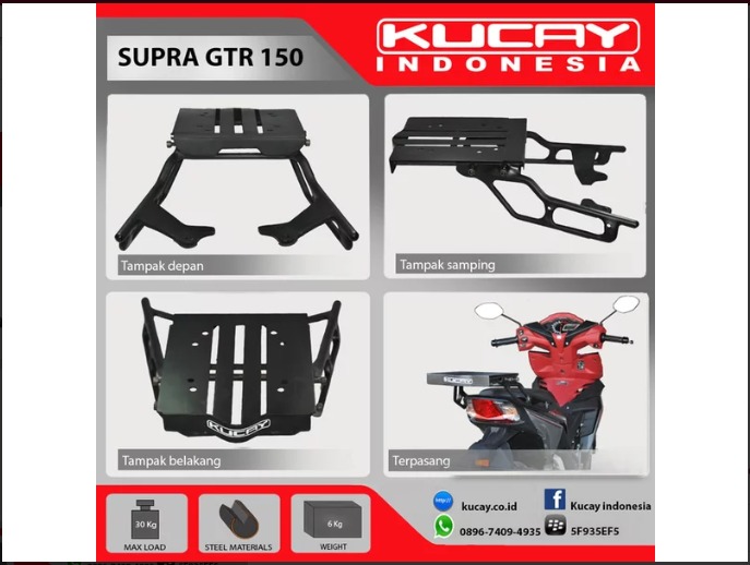 Bracket Box Kucay Honda Supra GTR 150, Motor di Carousell