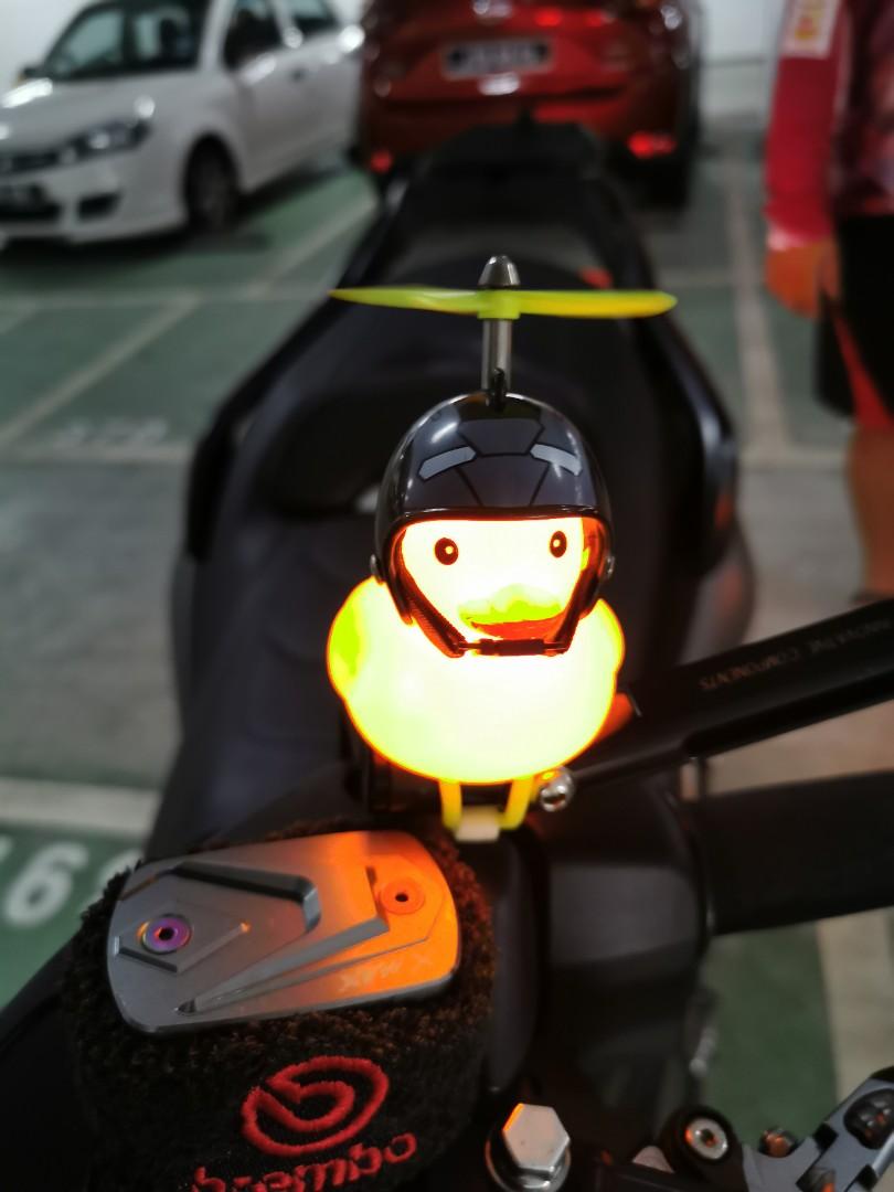 Brand New Rubber Duck With Light To Ride with Bicycle Or Motocycle On ...