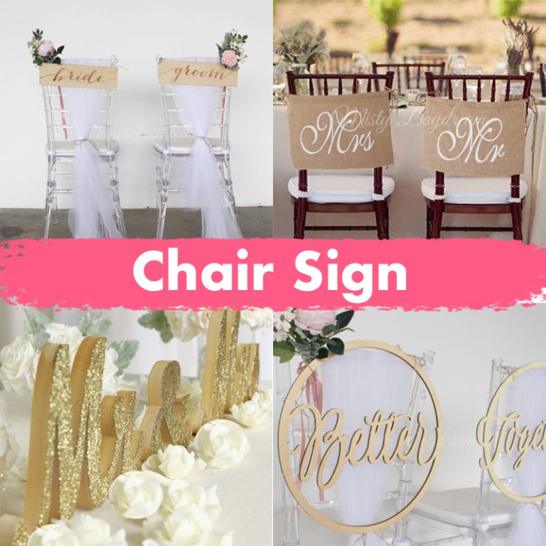 Chair Signs, Hobbies & Toys, Stationery & Craft, Occasions & Party ...