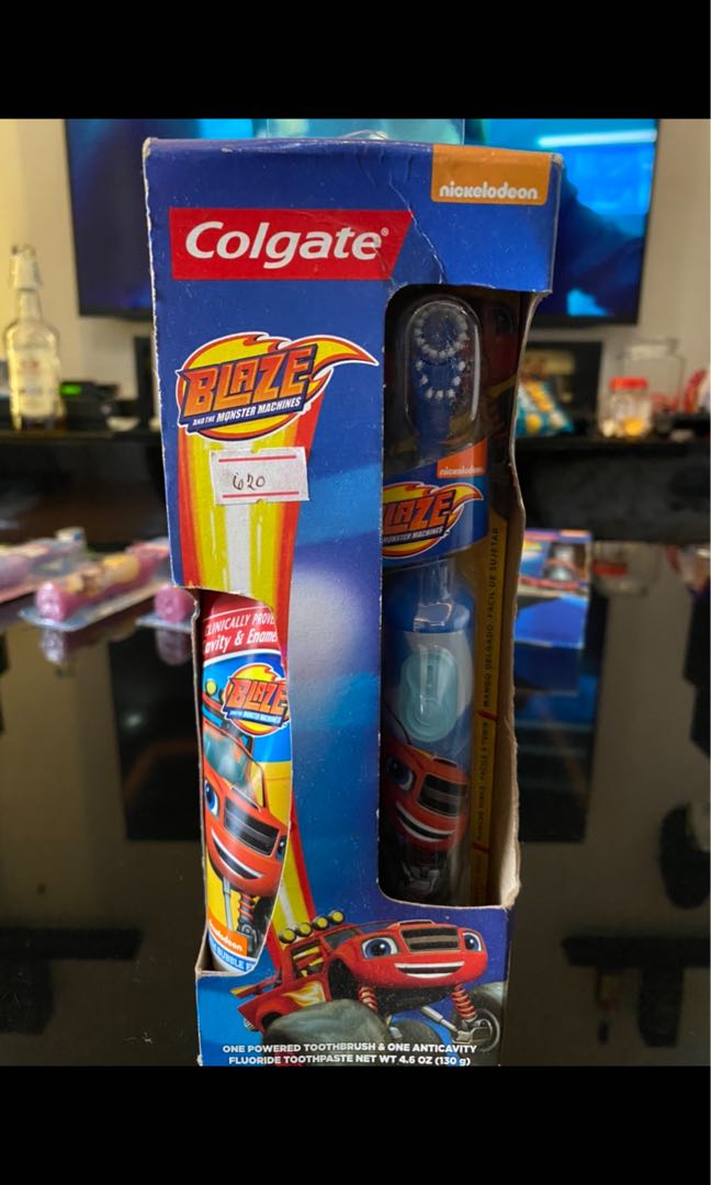 Colgate Blaze Monster Car Toothpaste and Brush Set, Babies & Kids ...