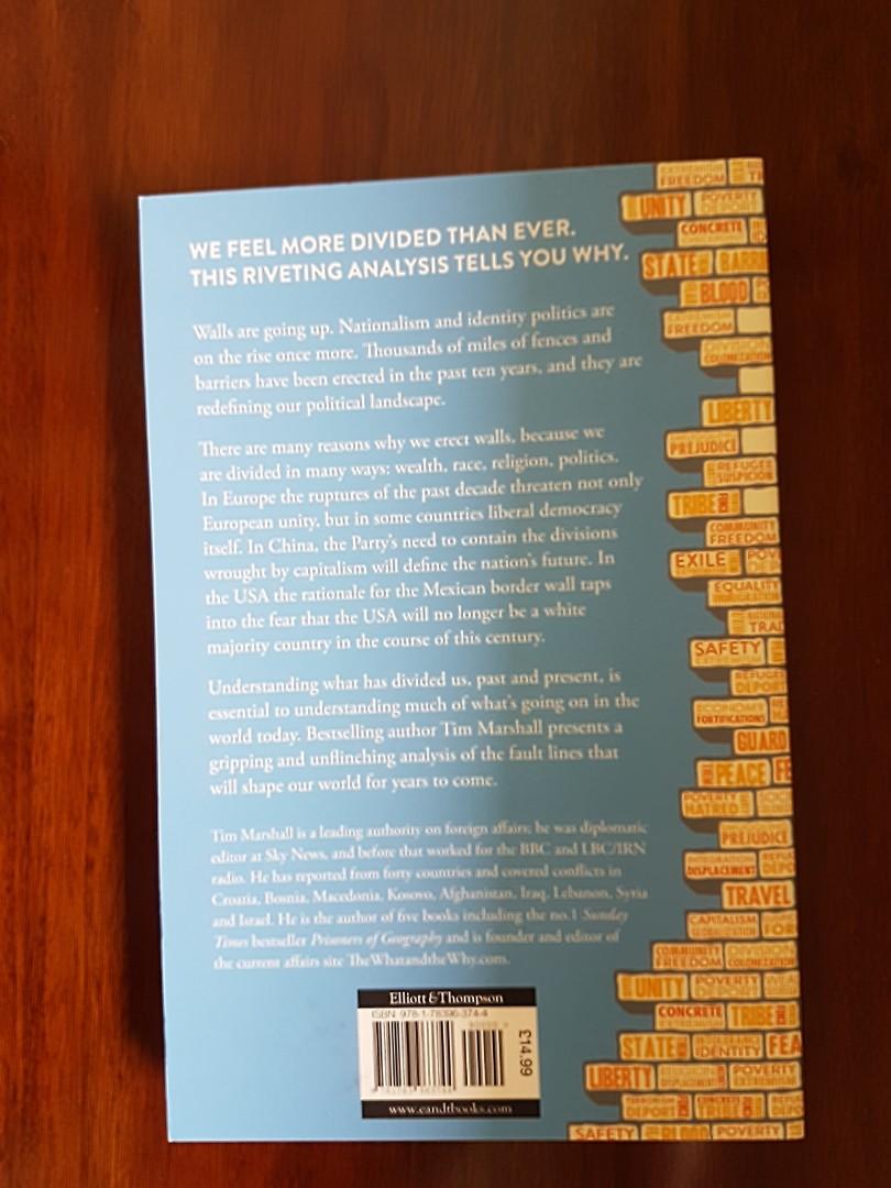 Divided - Why We're Living In An Age of Walls - Tim Marshall, Hobbies ...