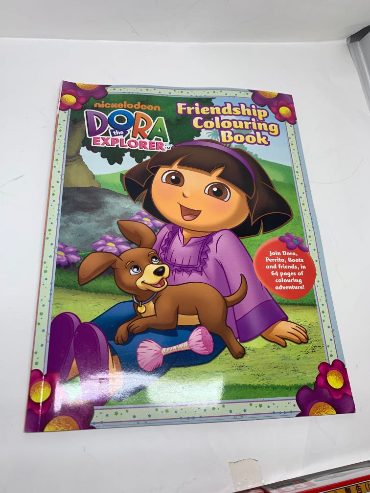 Dora the explorer friendship colouring book, 興趣及遊戲, 書本 & 文具, 兒童書籍 ...