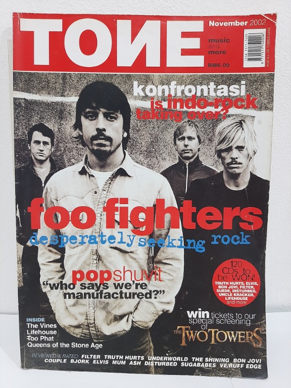 FOO FIGHTERS Tone Magazine 2002, Hobbies & Toys, Books & Magazines ...