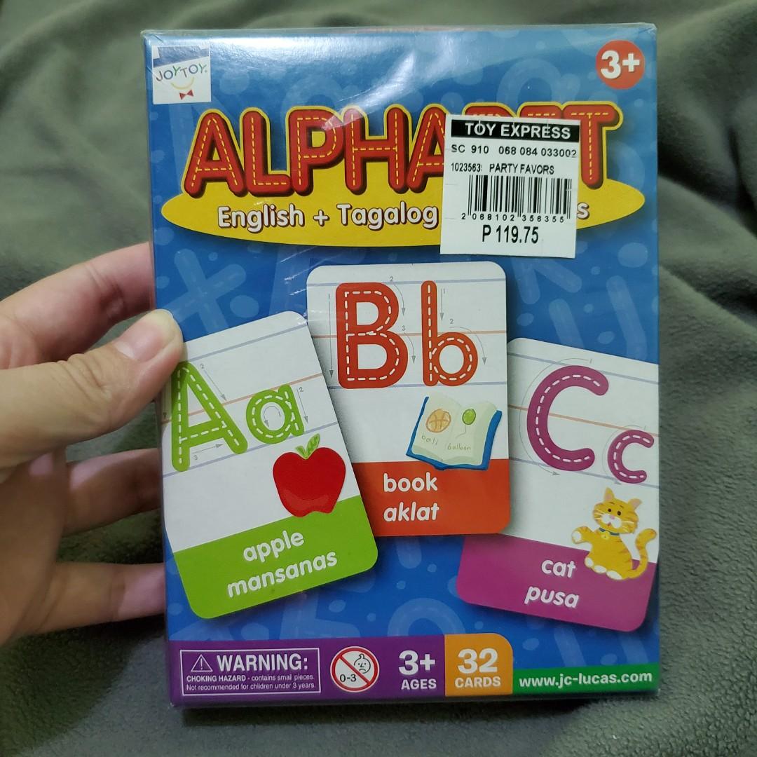 JOYTOY ALPHABET ENGLISH + TAGALOG EDUCATIONAL FLASH CARDS, Hobbies ...