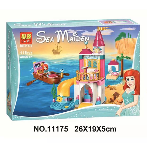 LARI 11175 SEA MAIDEN PRINCESS ARIEL AND FLOUNDER BUILDING BLOCK on ...
