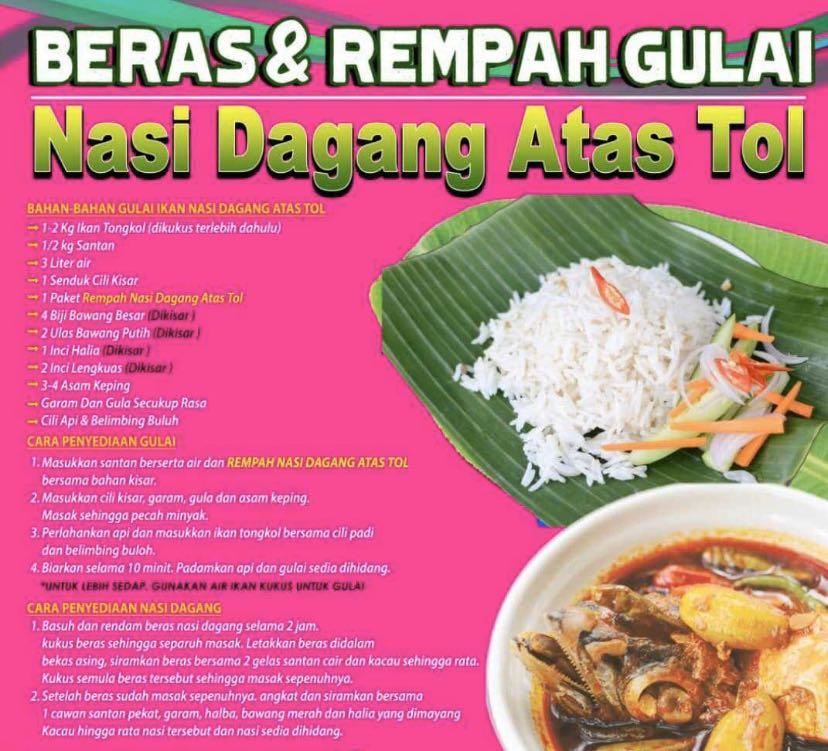 Set REMPAH DAN BERAS nasi DAGANG ATAS TOL #tetapbuka, Food & Drinks ...