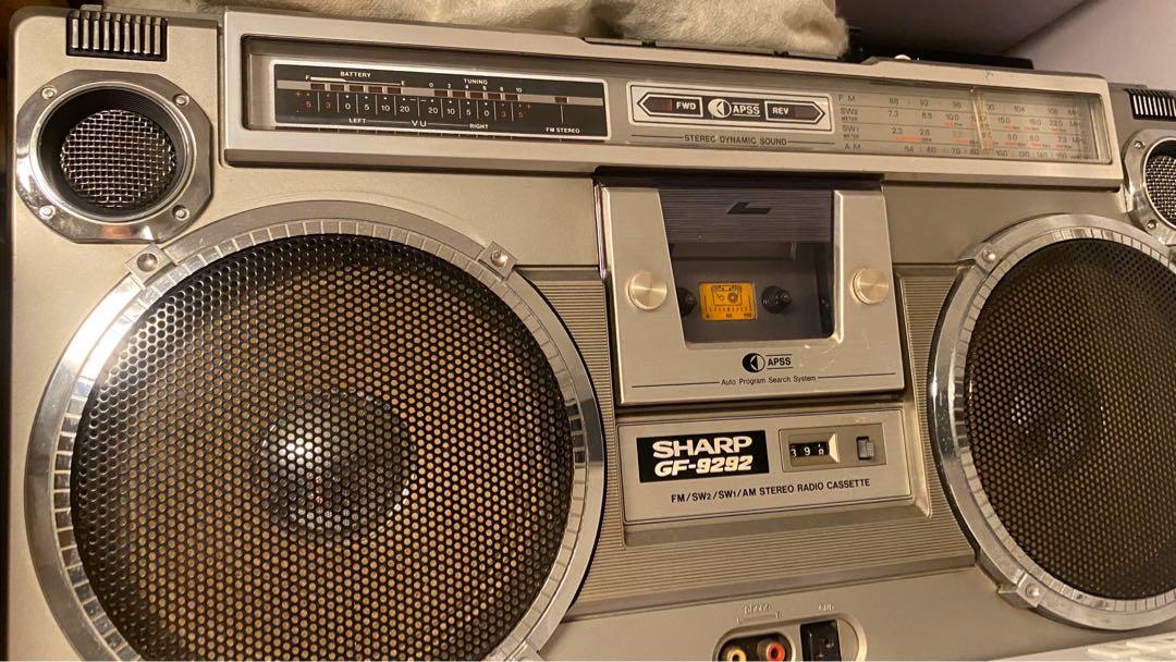 Sharp GF-9292 Boombox Cassette 機, 音響器材, 錄音機 - Carousell