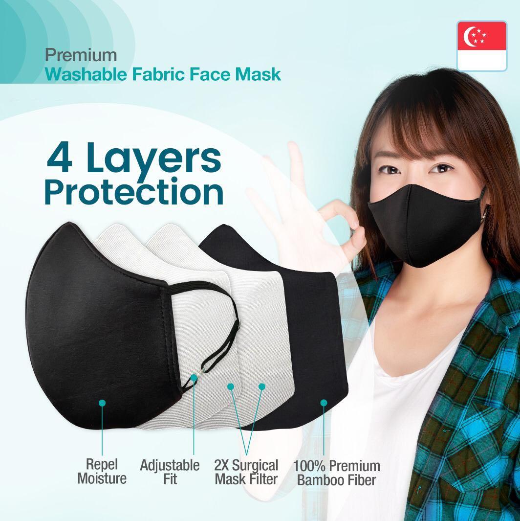 Singapore Made Washable Fibre Masks, Everything Else on Carousell