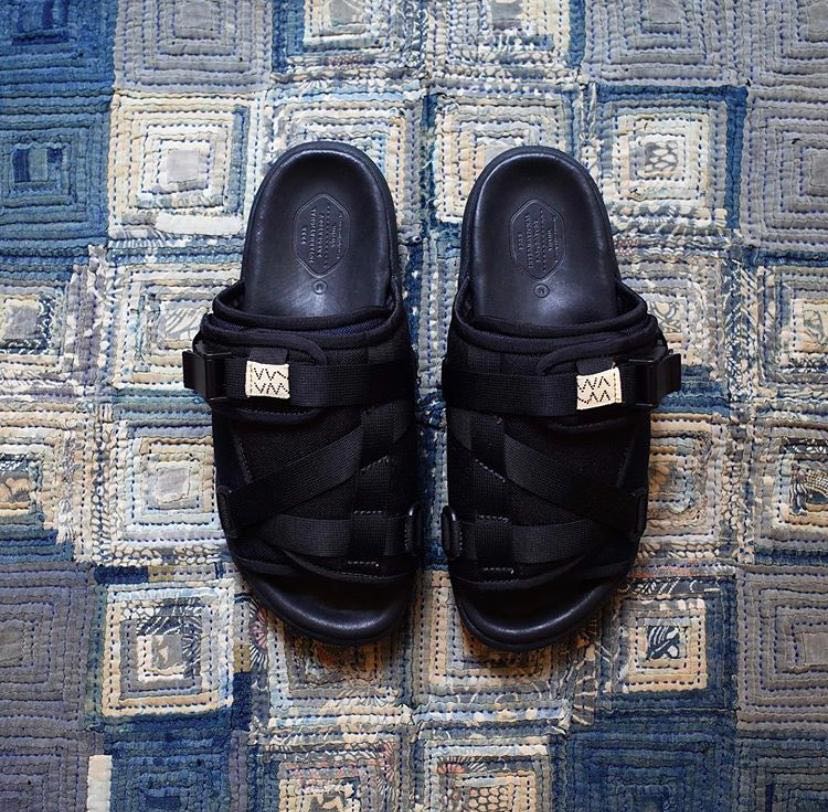 Visvim christo black slide Size 8-10 - munimoro.gob.pe