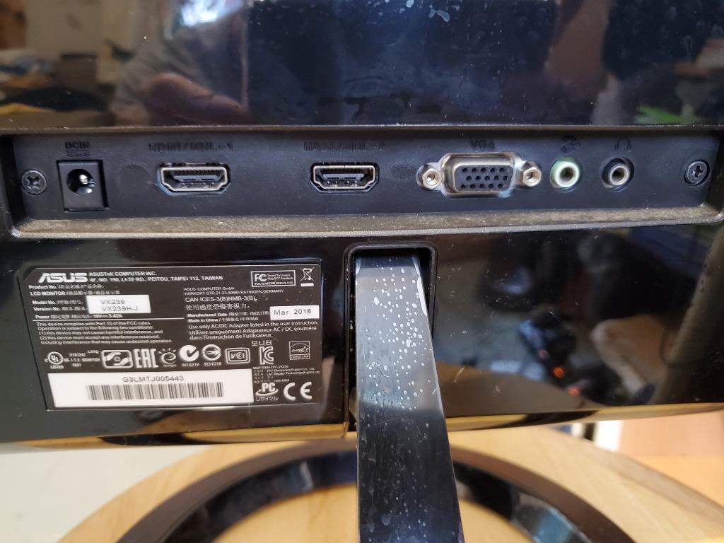 ASUS VX239H IPS 23" 顯示器 Monitor (Full HD)1920 x 1080@60 Hz, 電腦＆科技, 電腦周邊 ...