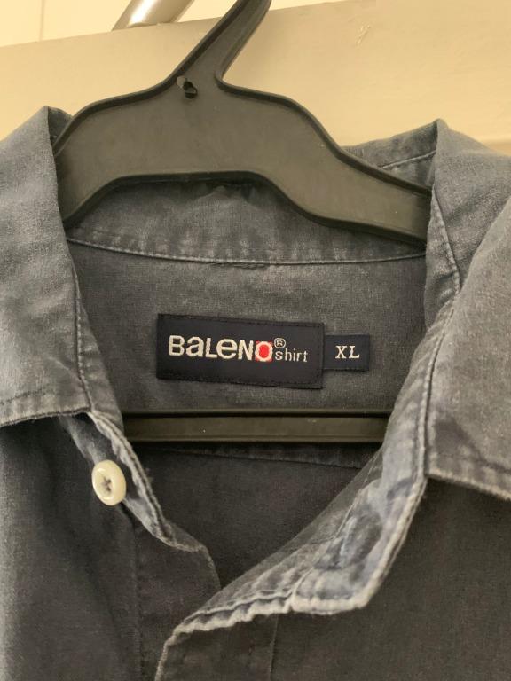 Baleno Navy Blue Long Sleeve Shirt, Men's Fashion, Tops & Sets, Tshirts ...