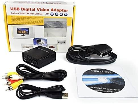 DIGITNOW Video Capture VHS to Digital DVD Converter with AV/Scart Cable ...