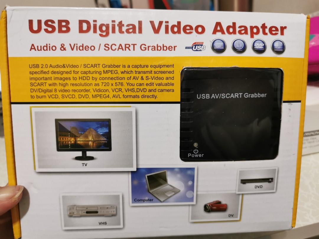 DIGITNOW Video Capture VHS to Digital DVD Converter with AV/Scart Cable ...
