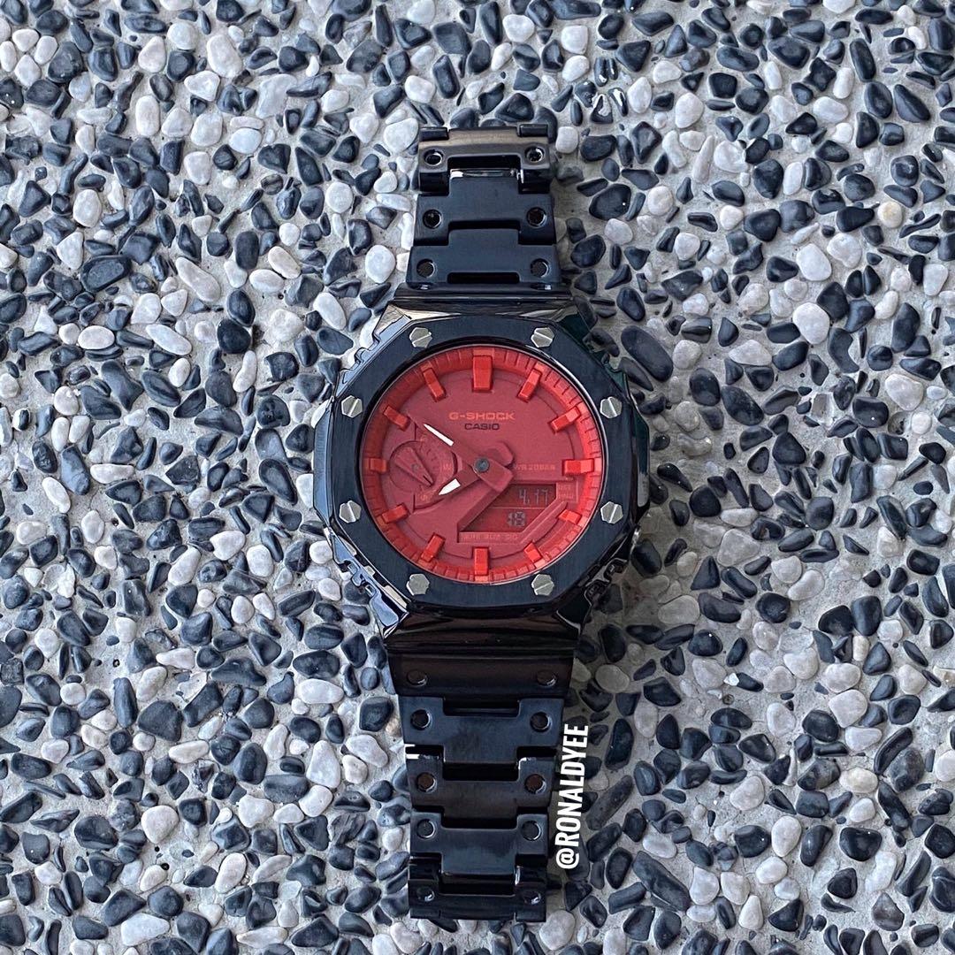 GA2100 Gshock metal custom kit with watch , GA2110 , GA2100 , ga2100 ...